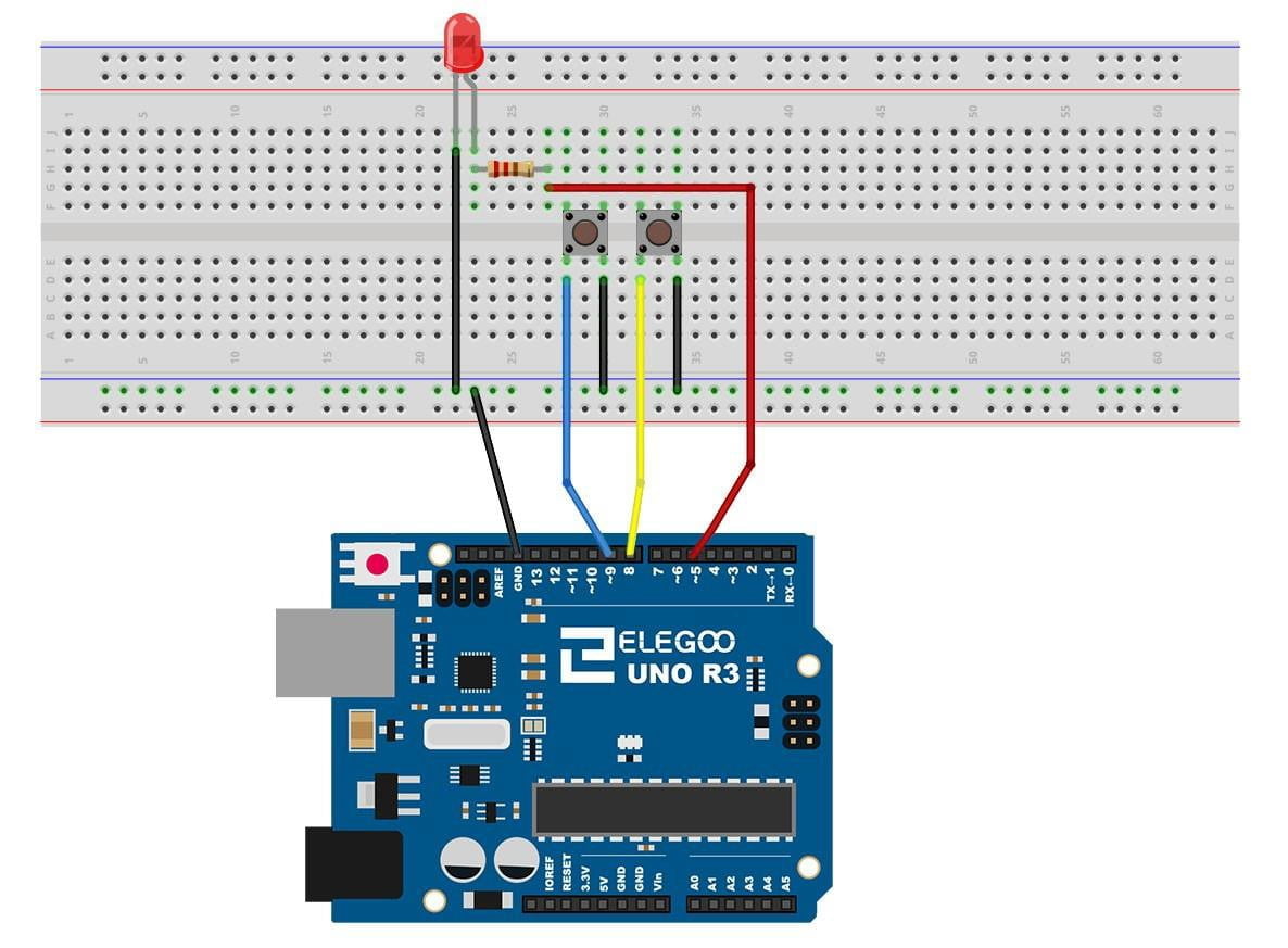 Program Tactile Switches with Arduino - Meganano