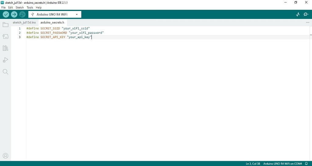 Arduino Secrets Management with arduino_secrets.h - Meganano Arduino Secrets Management with arduino_secrets.h - Meganano